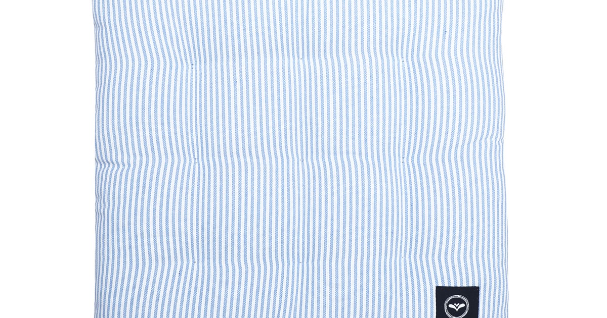 Recycled Pallet Cushion Bosse, Wipeable, Light Blue/White - Wasa ...