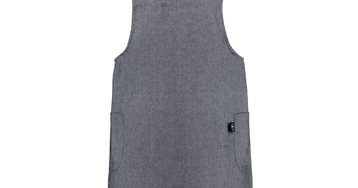 Recycled Apron Helen, Grey - Wasa Ecotextil AB