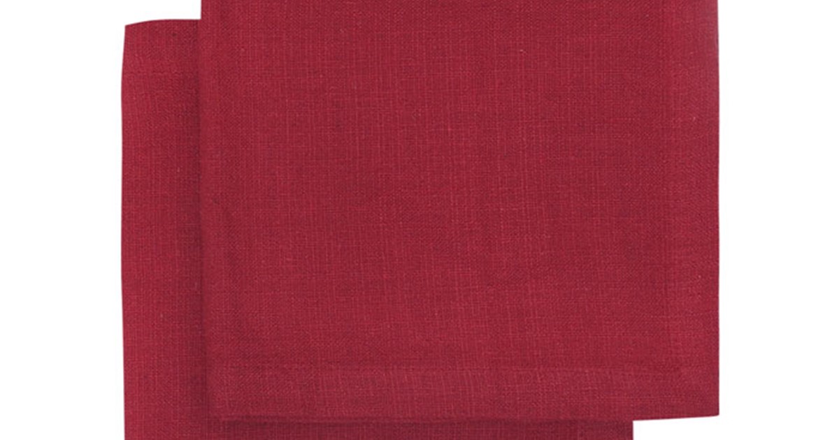Recycled Napkin 2-pack Meja, Dark Red - Wasa Ecotextil AB