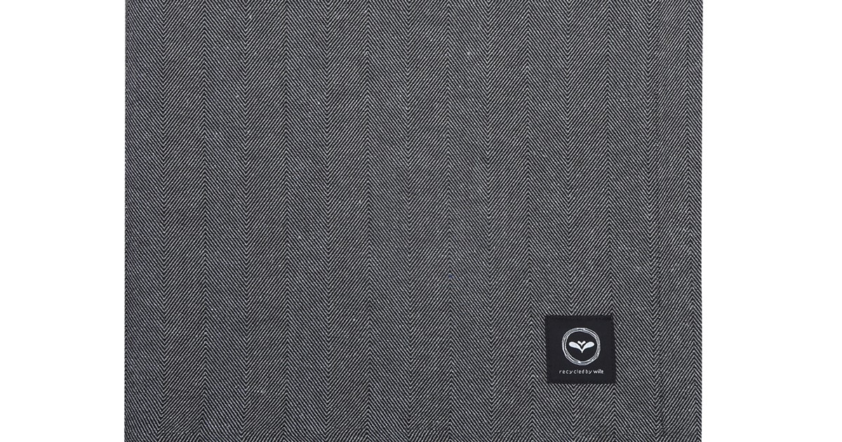 Nappe recyclée Emil, Noir/Gris clair - Wasa Ecotextil AB